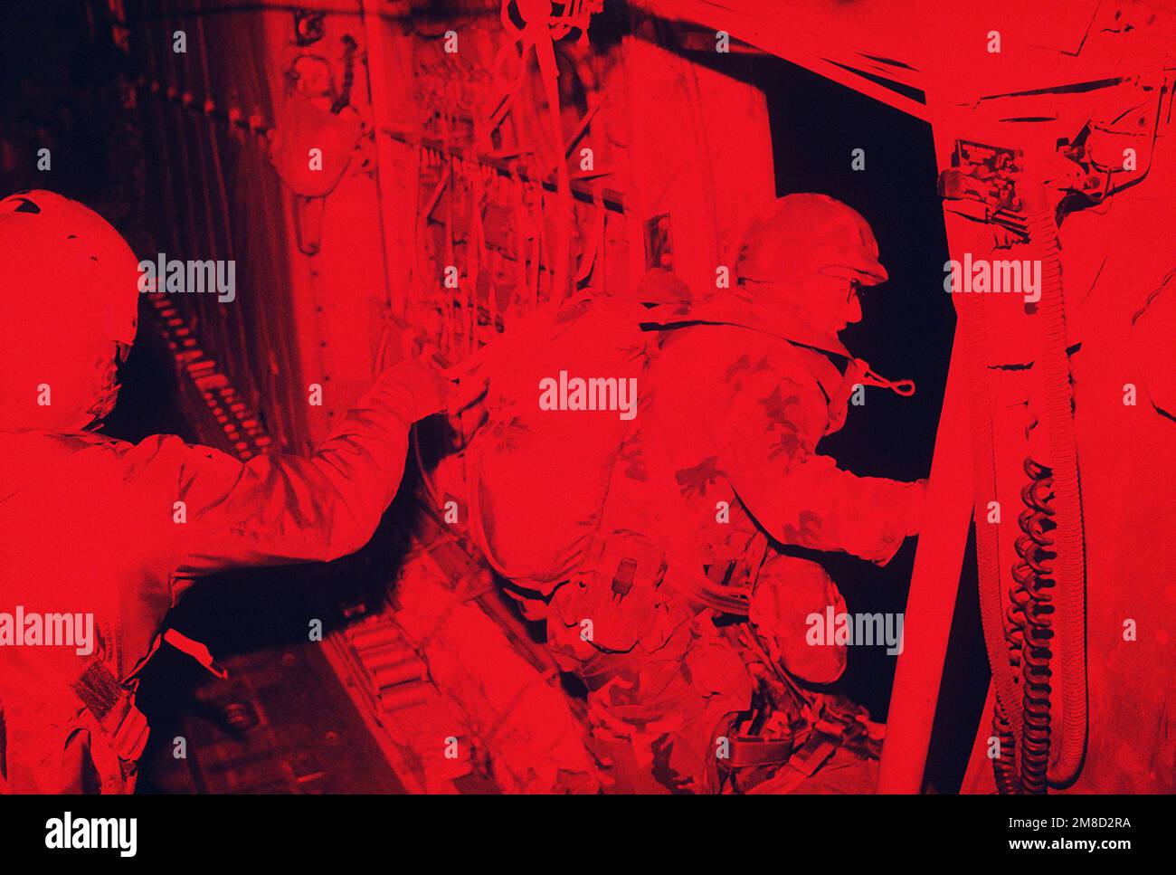 Members of Detachment 3, 5th Weather Squadron, jump from a C-130 ...