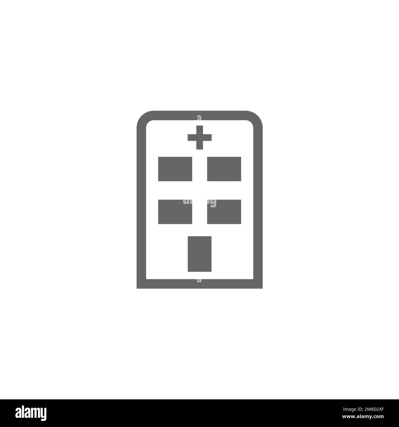 Hospital icons, common graphic resources, vector illustrations Stock ...