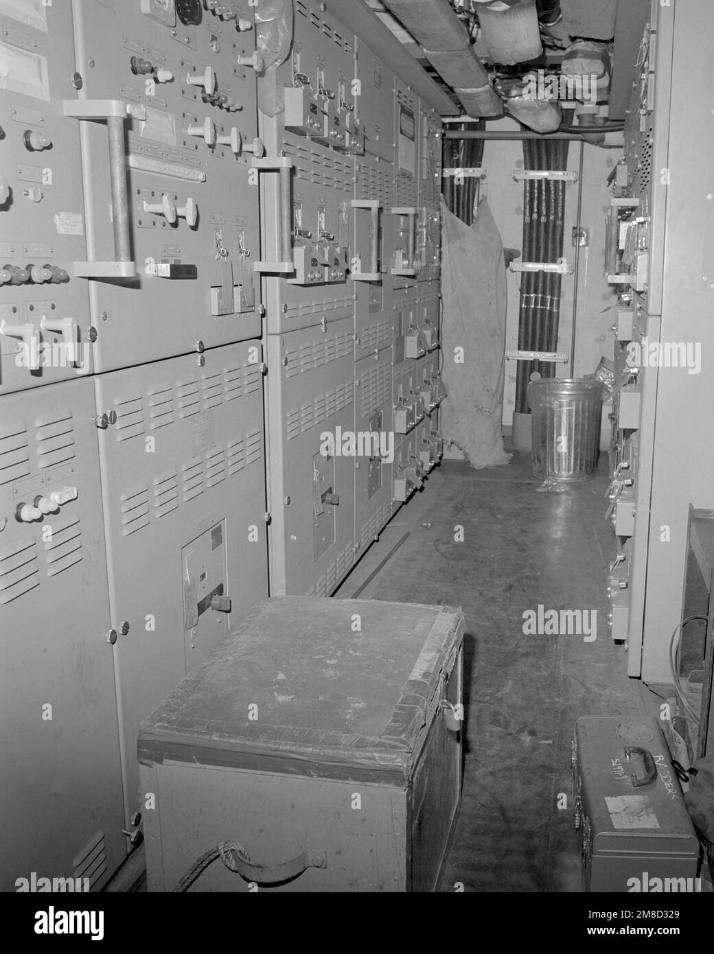 A view of main engine room No. 2 of the guided missile cruiser ...