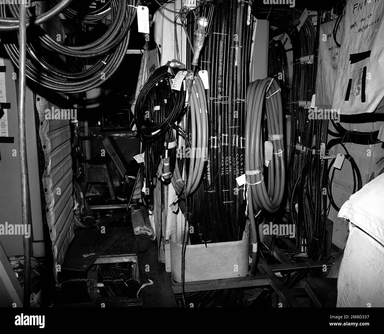 A view of interior communications and gyro room No. 1 of the guided ...
