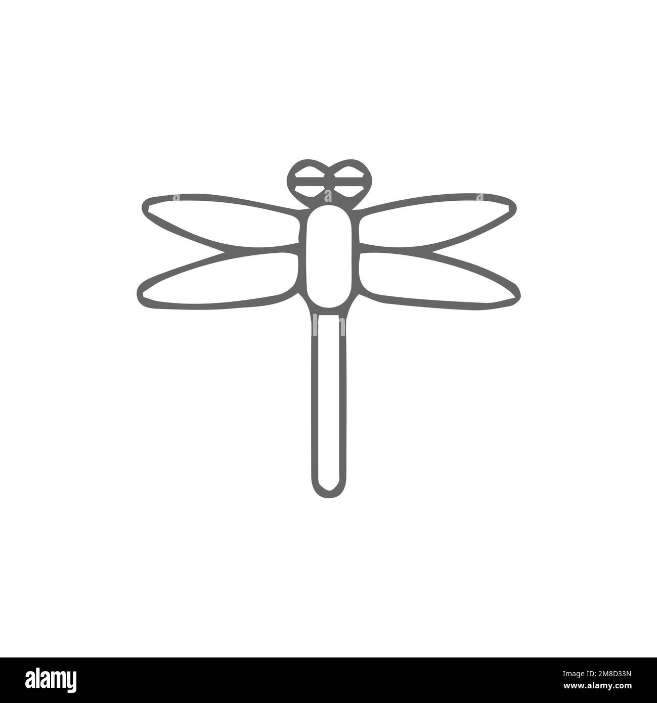 Dragonfly icons, common graphic resources, vector illustrations Stock ...