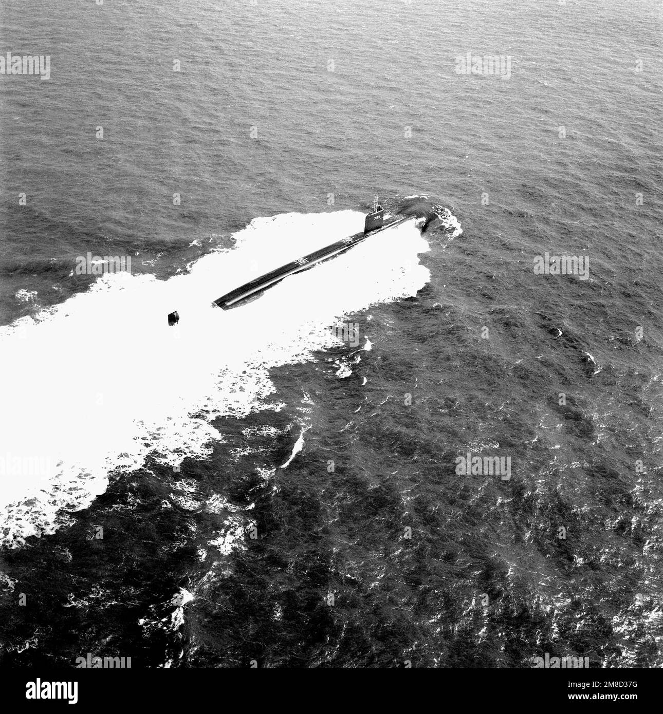 A starboard quarter view of the nuclear-powered attack submarine ALBANY ...
