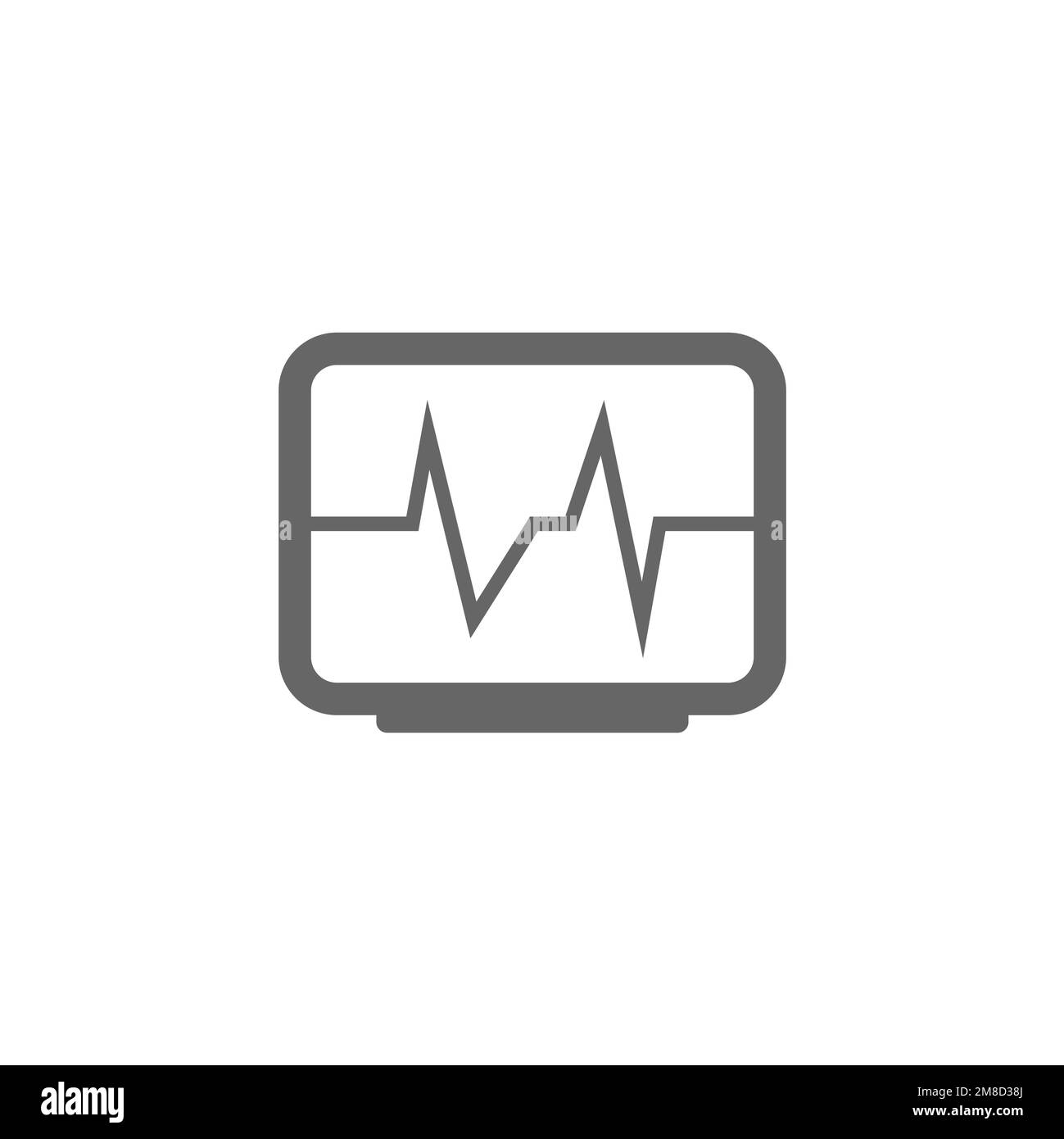 ECG icons, common graphic resources, vector illustrations Stock Vector ...