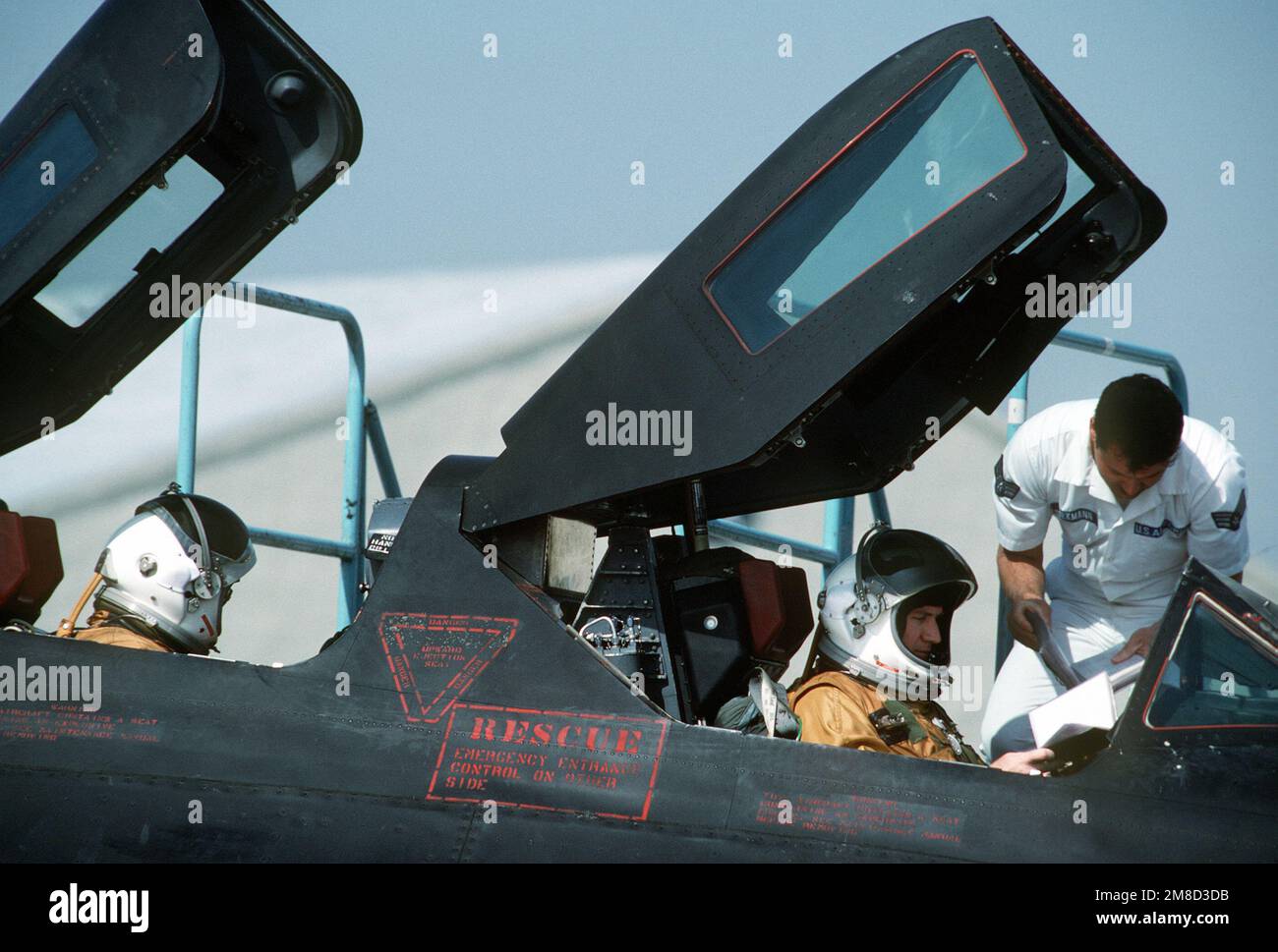 MAJ Terry B. Pappas, pilot, and MAJ John D. Manzi, reconnaissance ...