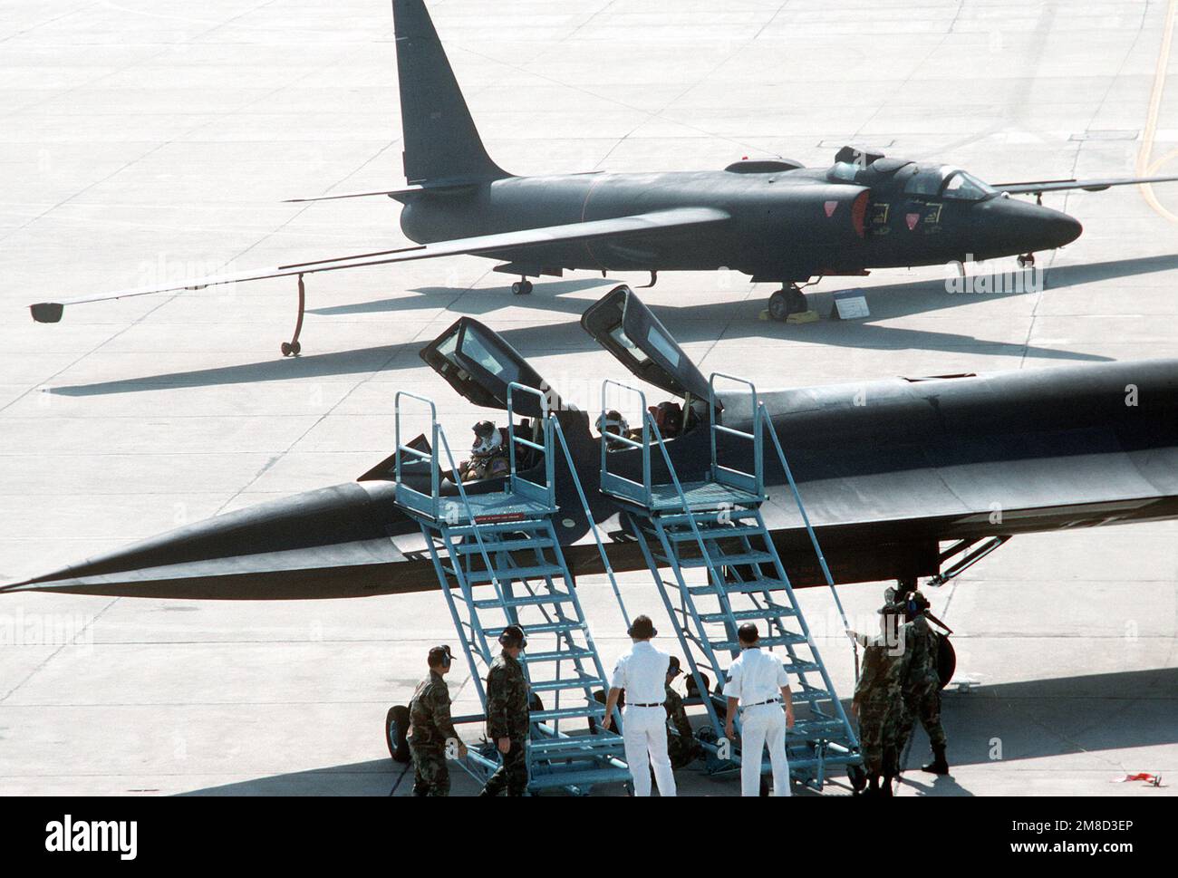MAJ Terry B. Pappas, pilot, and MAJ John D. Manzi, reconnaissance ...