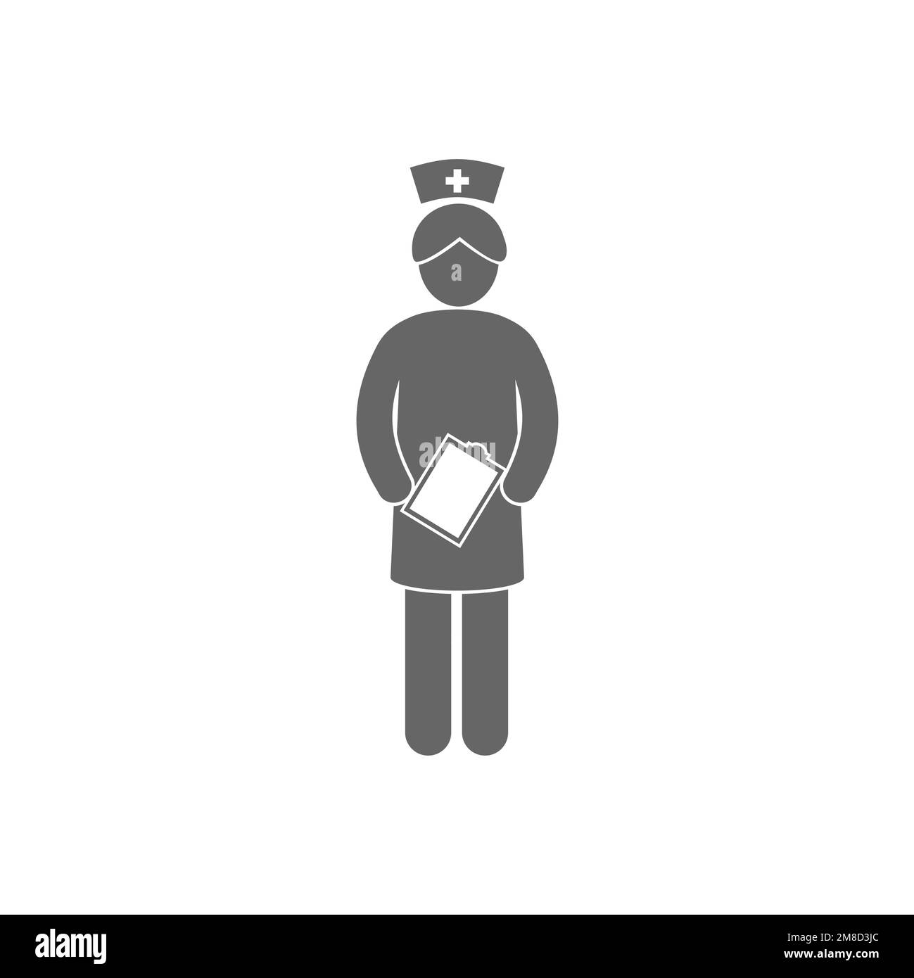 Nurse icons, common graphic resources, vector illustrations Stock ...