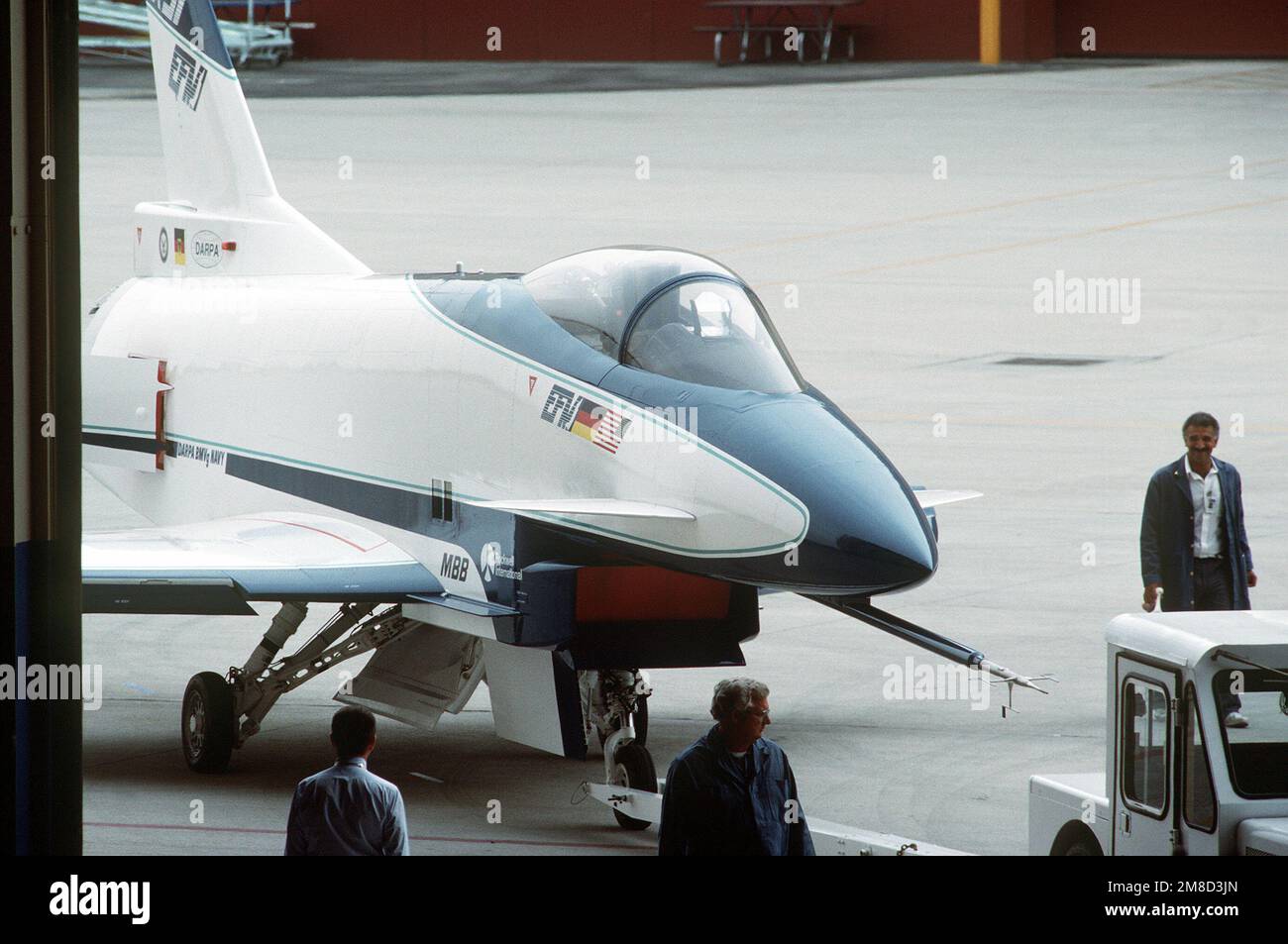 A right front view of the X-31 Enhanced Fighter Maneuverability ...