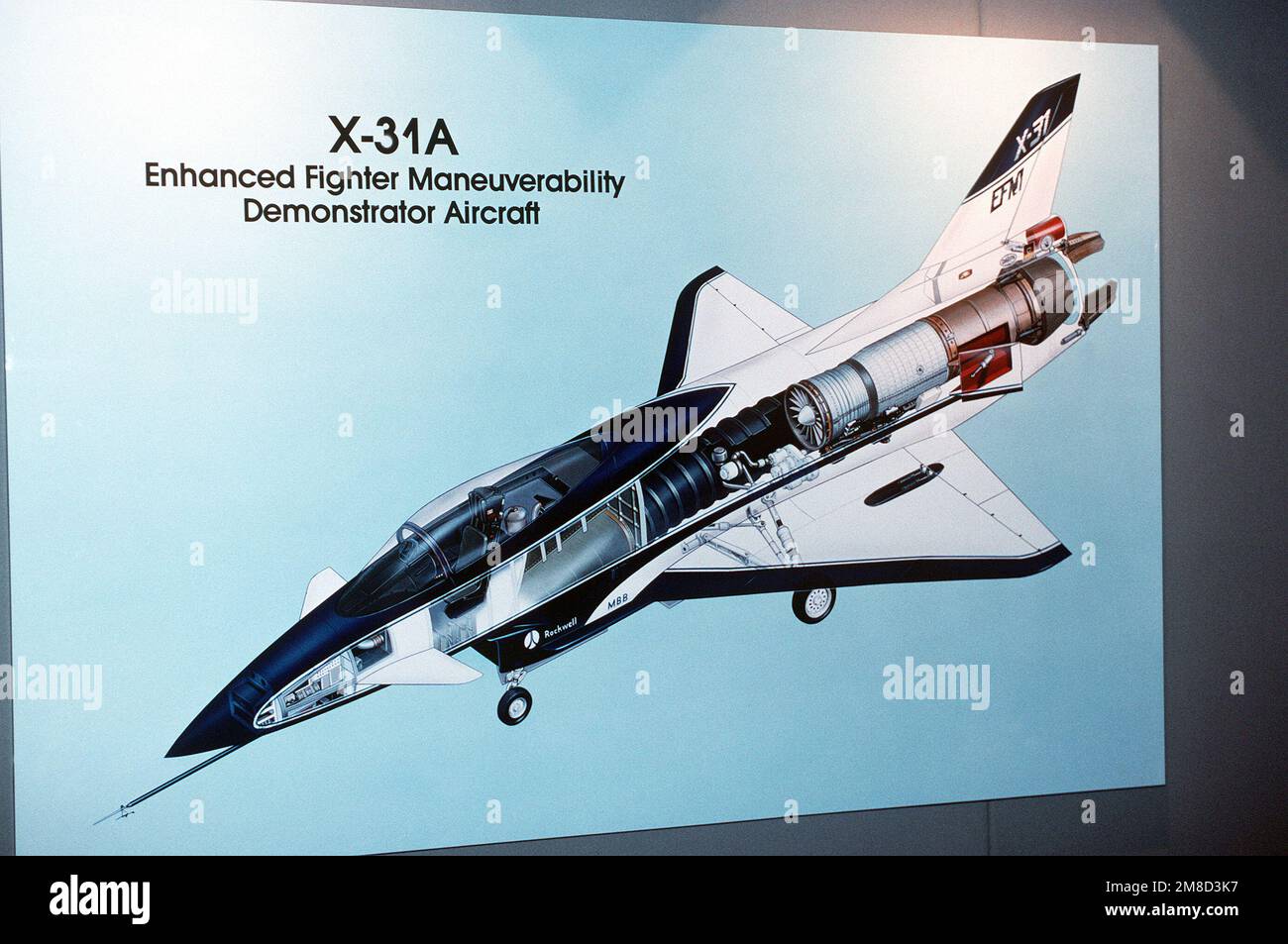 A picture of the X-31 Enhanced Fighter Maneuverability demonstrator ...