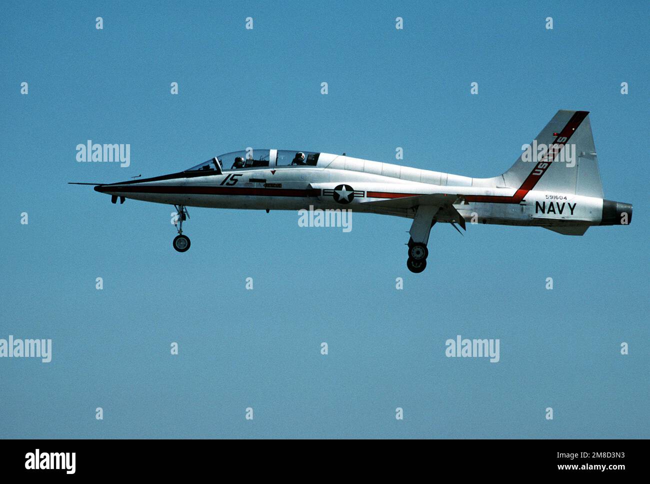A T-38A Talon aircraft assigned to the U.S. Navy Test Pilot School ...