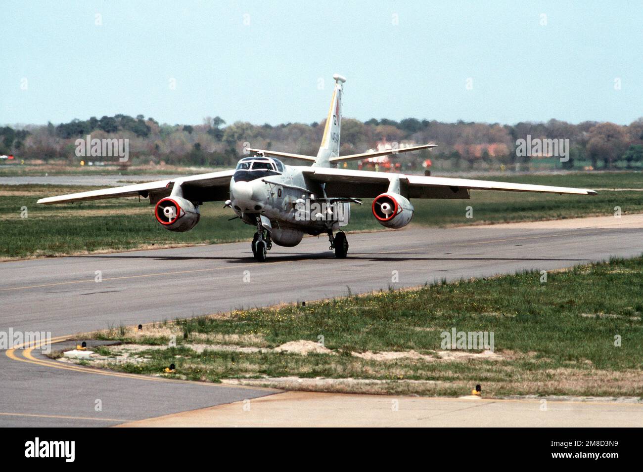 An ERA-3B Skywarrior aircraft of Tactical Electronic Warfare Squadron ...