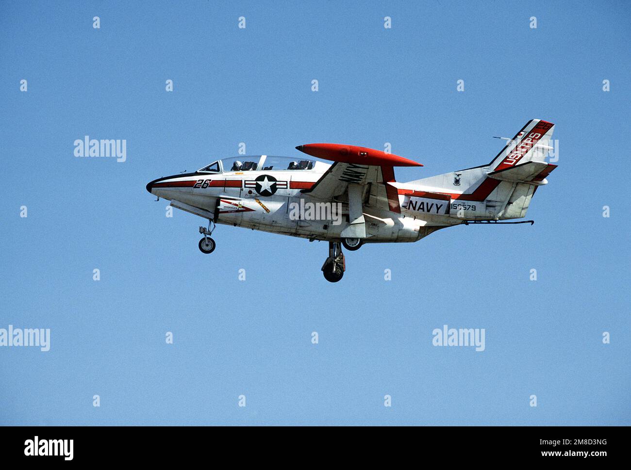 A T-2C Buckeye aircraft assigned to the U.S. Navy Test Pilot School ...
