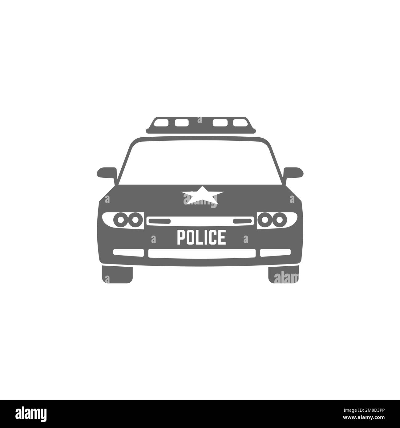 Police car icon, common graphic resources, vector illustration Stock ...