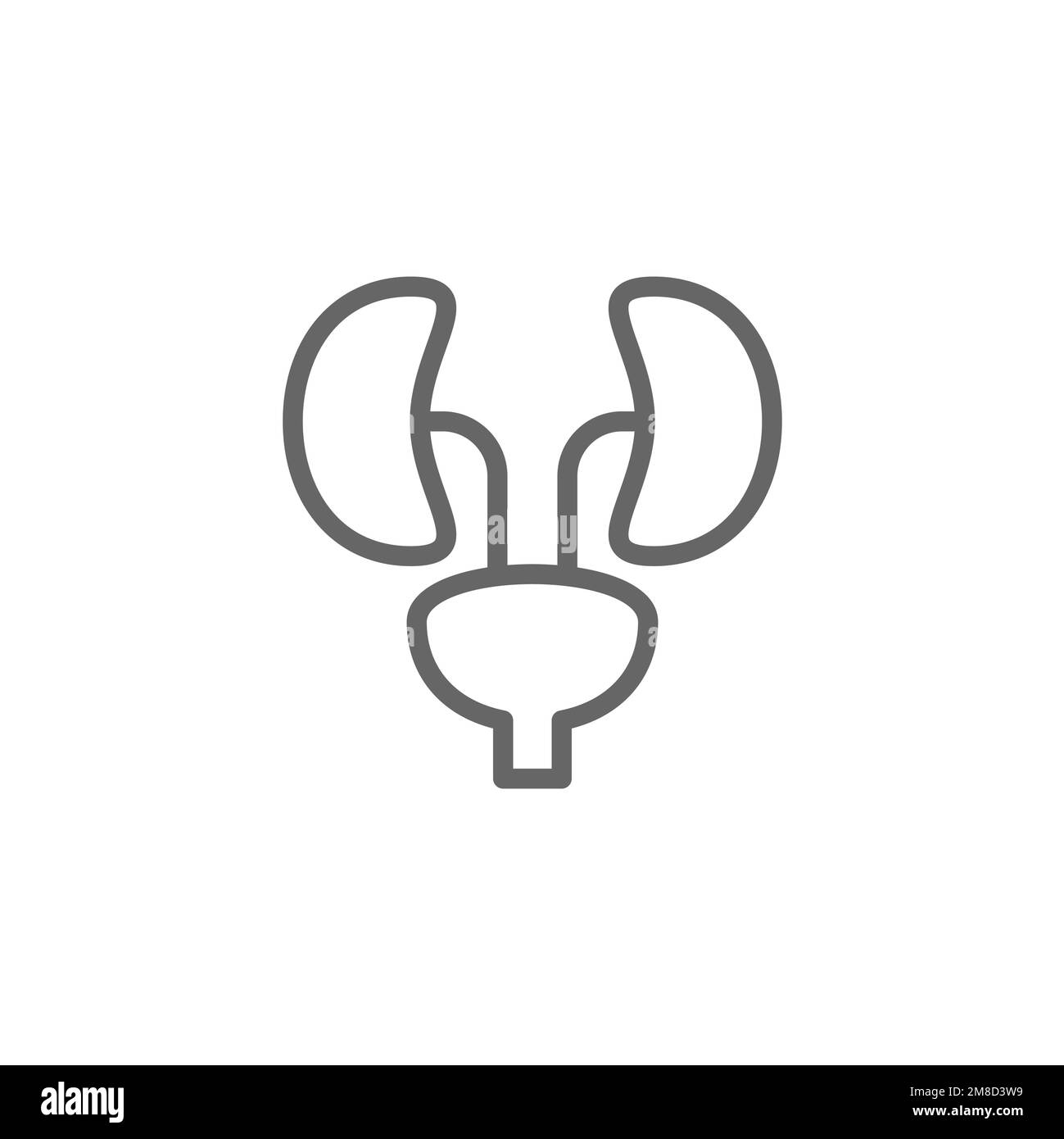 Urinary system icons, common graphic resources, vector illustrations ...