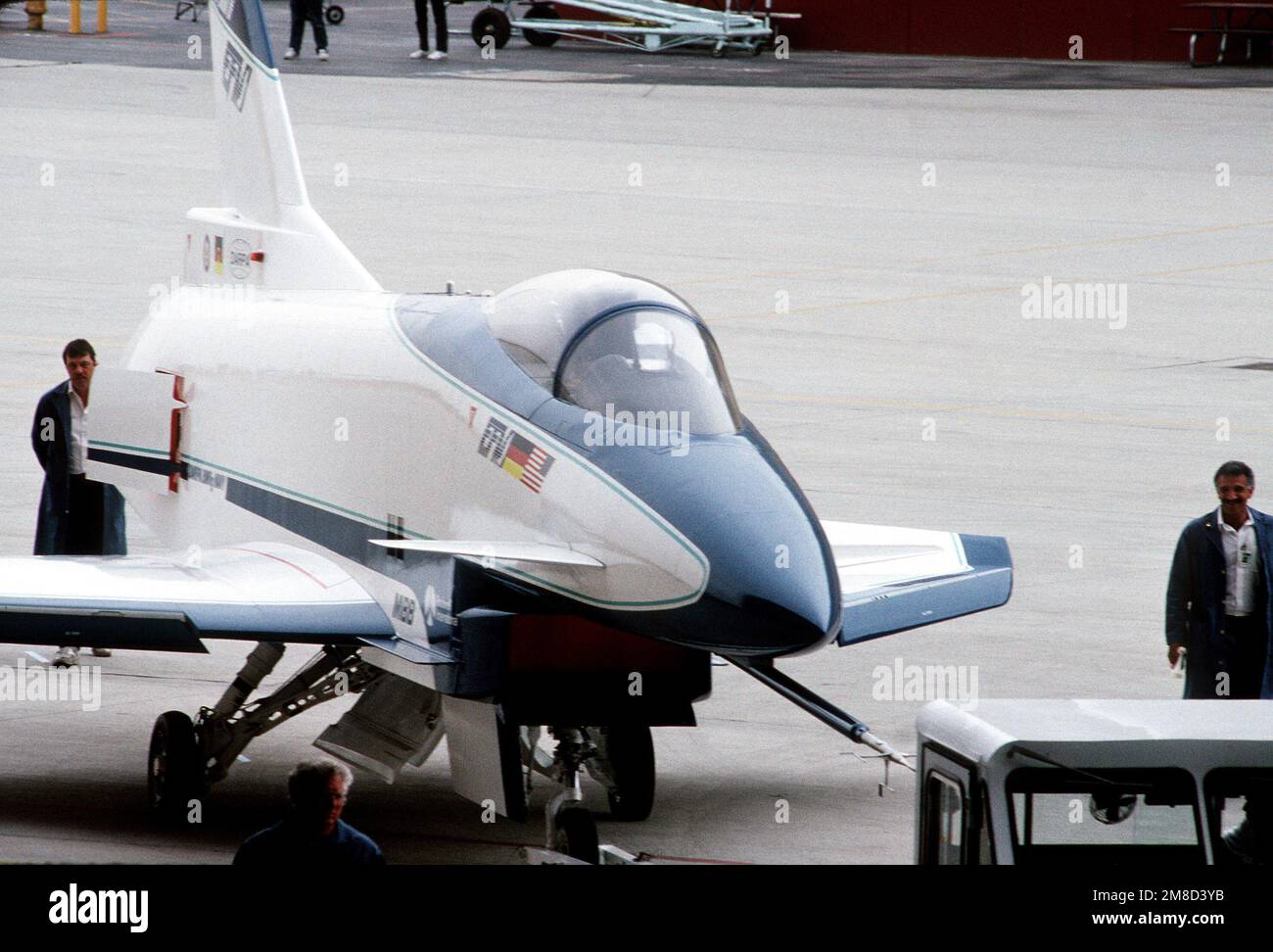 The X-31 Enhanced Fighter Maneuverability demonstrator aircraft is ...