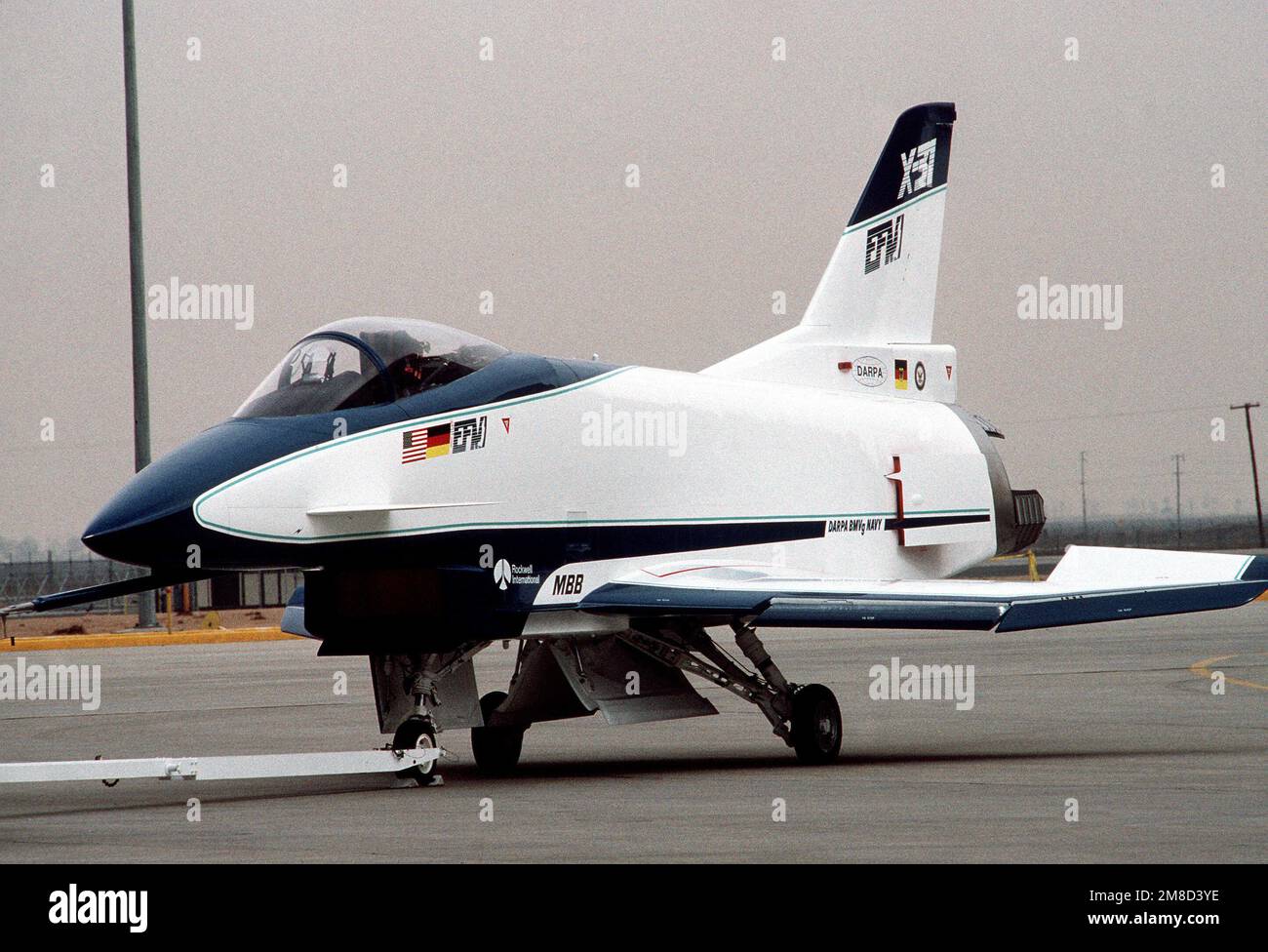 A left front view of the X-31 Enhanced Fighter Maneuverability ...