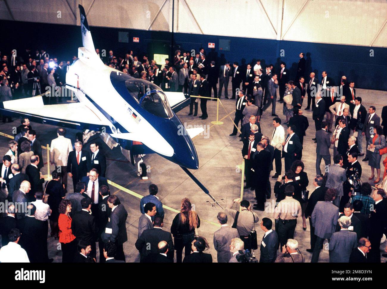 The crowd assembled for the rollout of the X-31 Enhanced Fighter ...