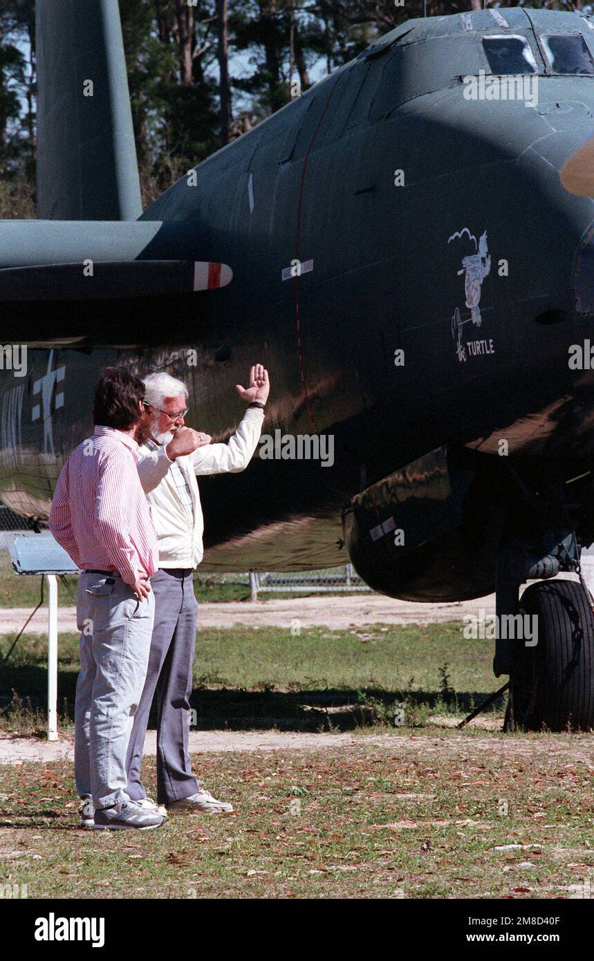 During a visit to the US Naval Aviation Museum, former P2V Neptune ...
