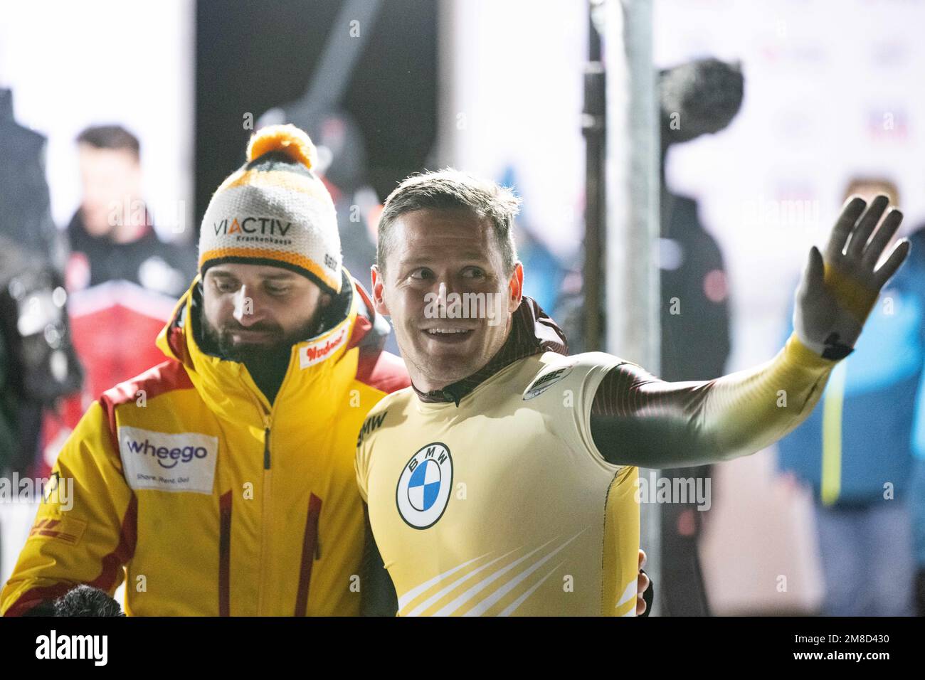 Altenberg, Germany. 13th Jan, 2023. Skeleton, World Cup, men, 2nd run ...