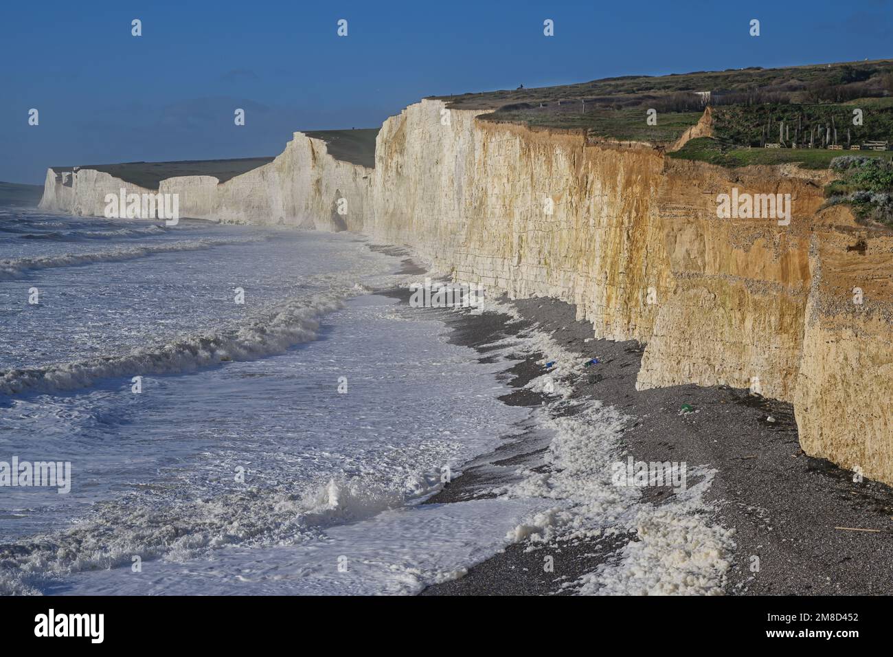 Seven Sisters Cliff near Birling Gap, East Sussex, UK Stock Photo - Alamy
