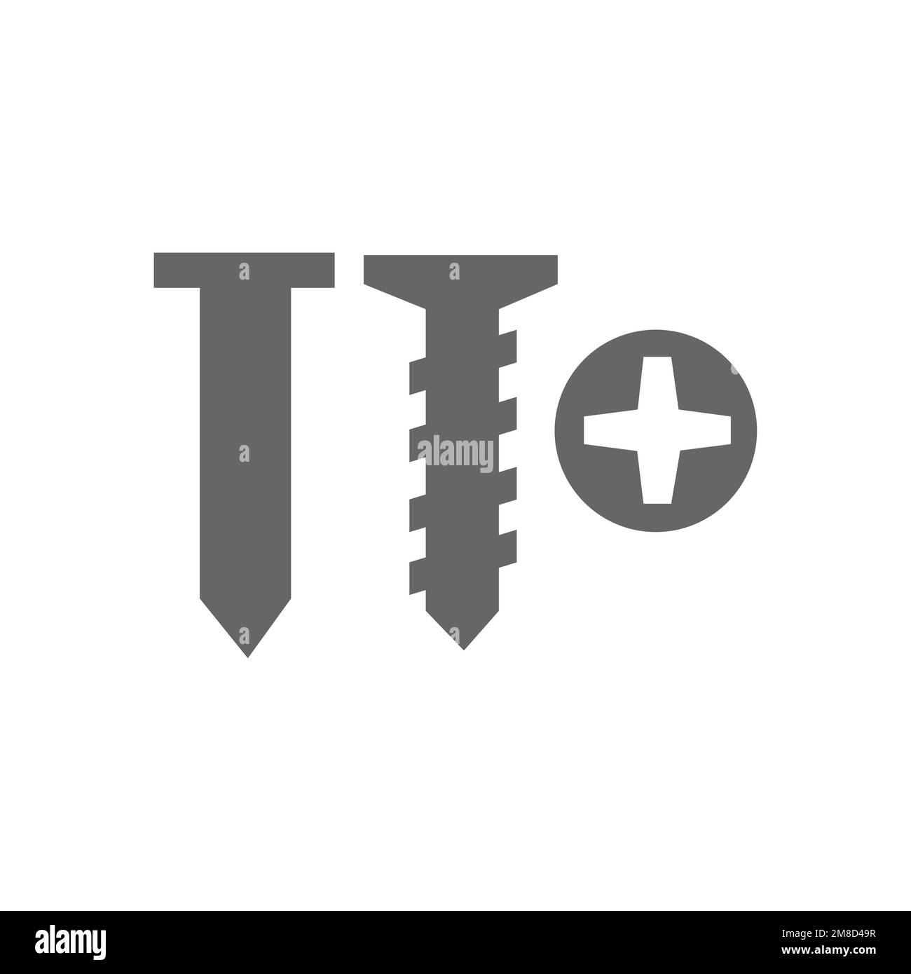 Screw icons, common graphic resources, vector illustrations Stock ...