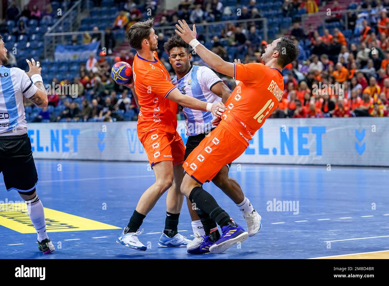 CRACOW, POLAND - JANUARY 13: Robin Schoenaker of The Netherlands, James ...