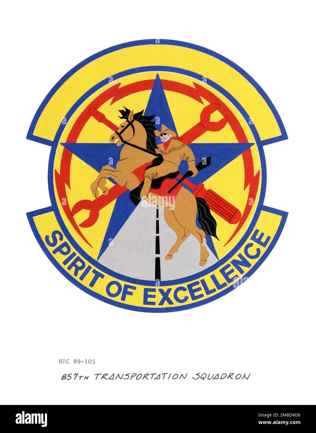 Approved insignia for: 857th Transportation Squadron. Country: Unknown ...