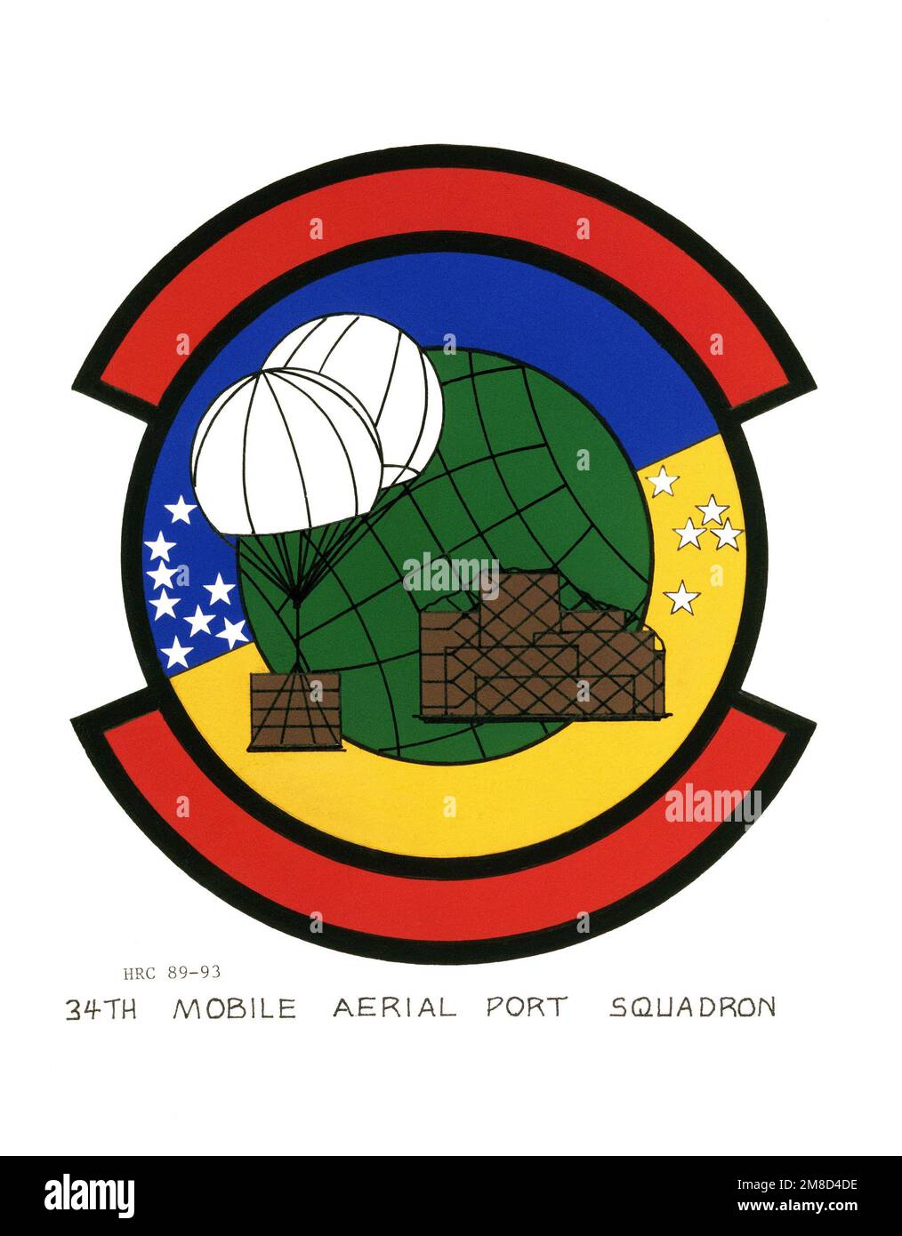 Approved insignia for: 34th Mobile Aerial Port Squadron. Country ...