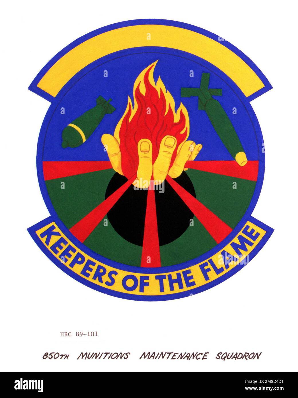 Approved insignia for: 850th Munitions Maintenance Squardron. Country ...