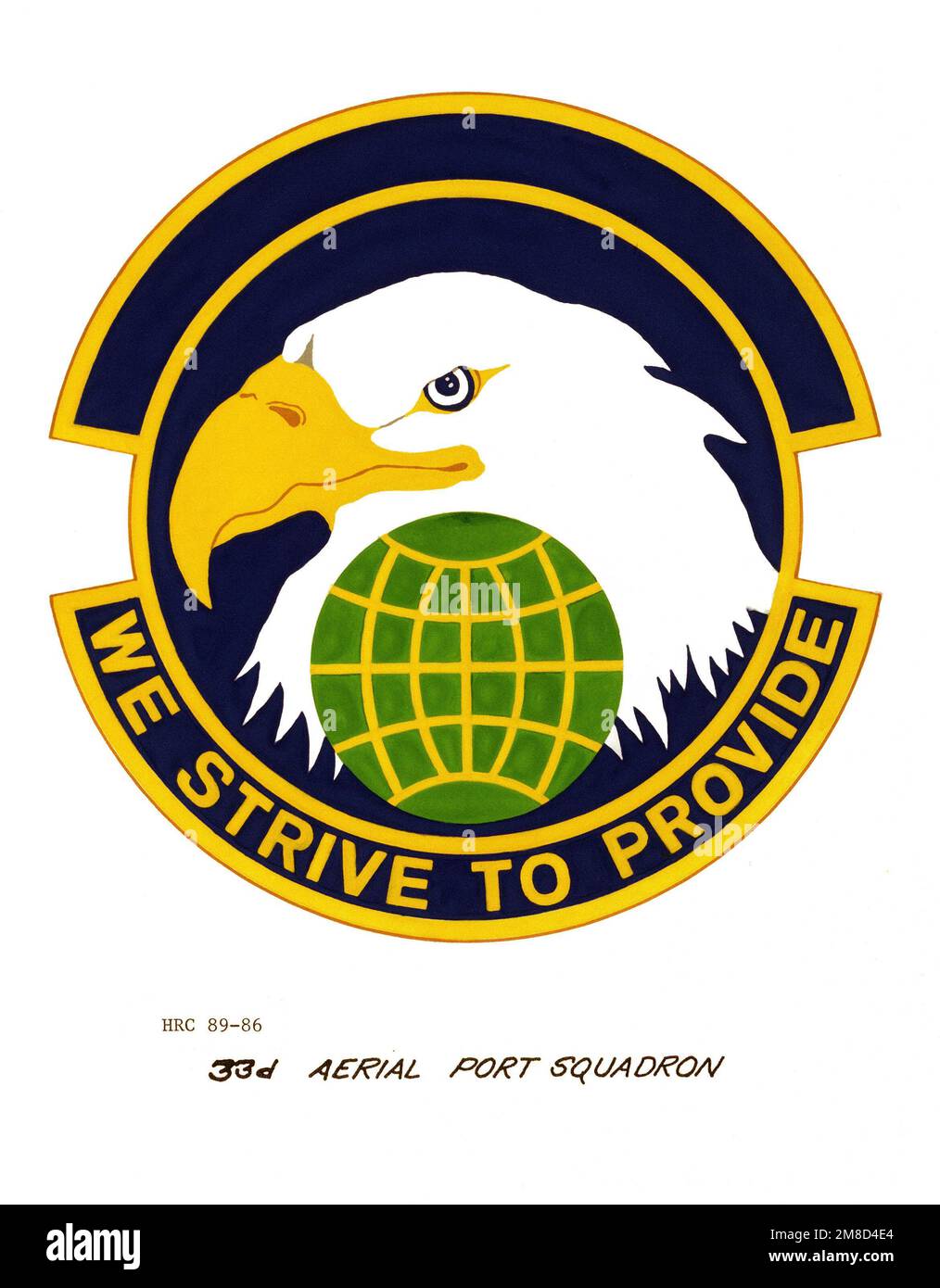 Approved insignia for: 33rd Aerial Port Squadron. Country: Unknown ...