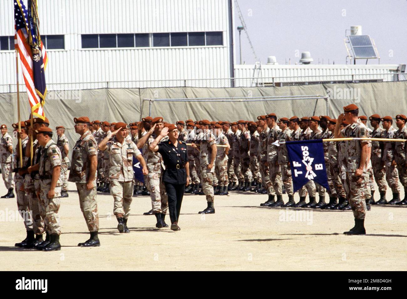LGEN D. S. McGiver of New Zealand, center, commander, Multinational ...