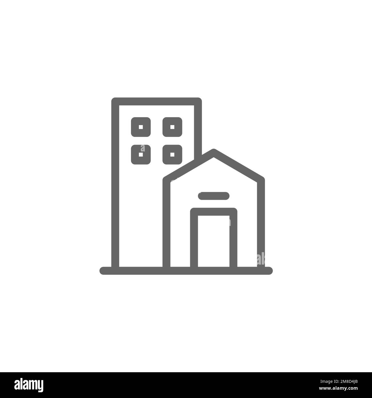 Town icons, common graphic resources, vector illustrations Stock Vector ...