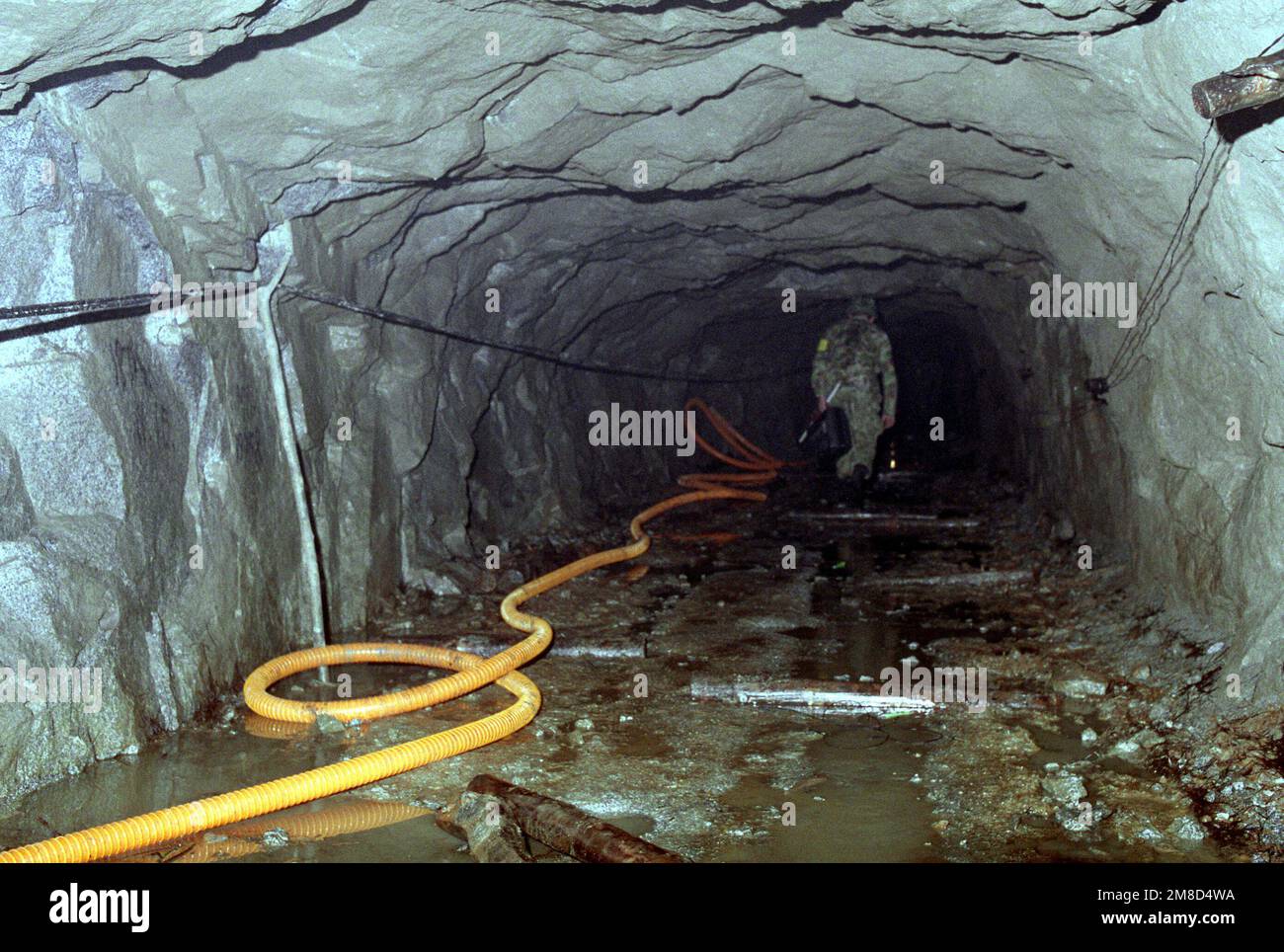 A South Korean investigation team member explores North Korean tunnel ...
