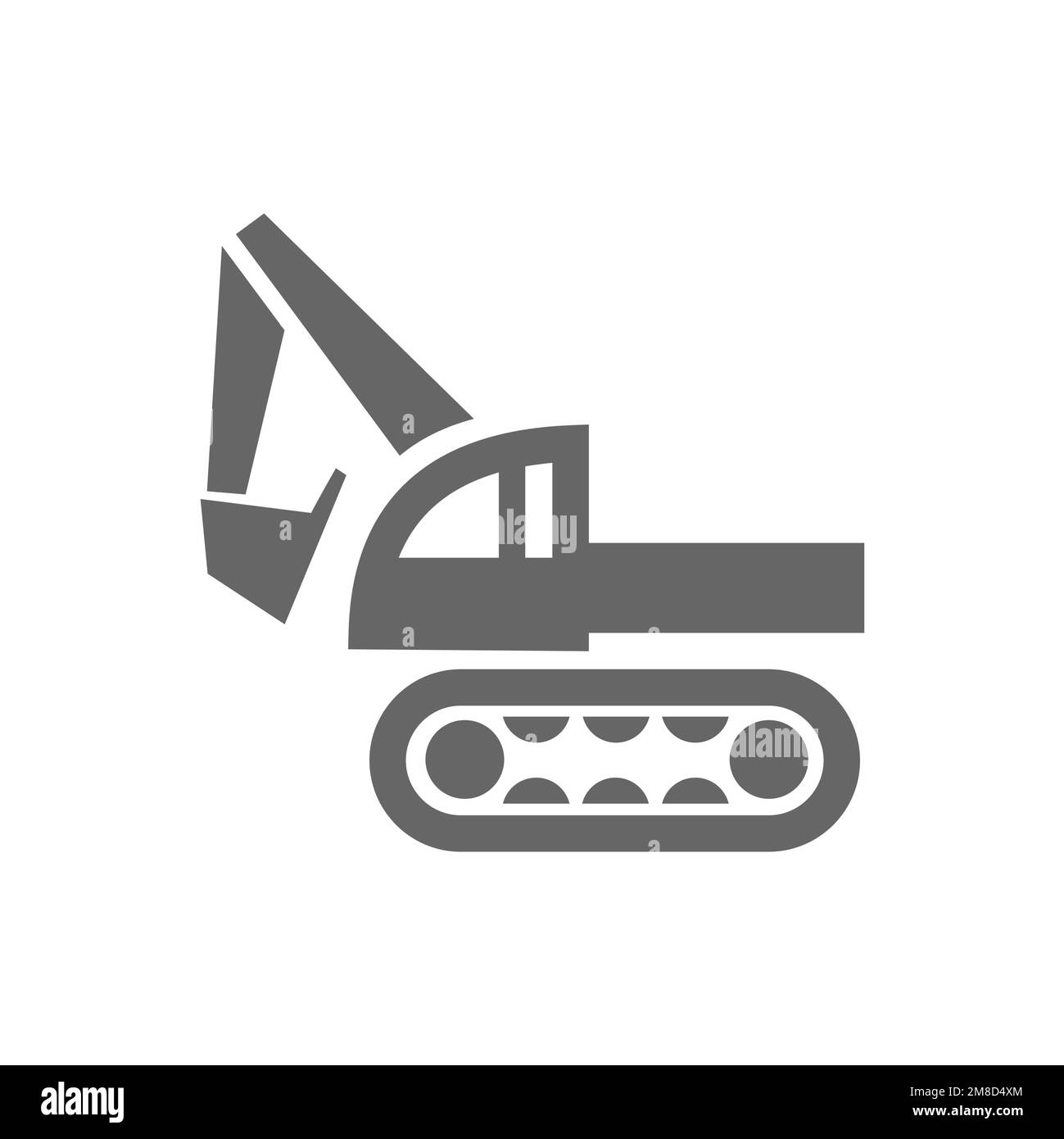 Excavator icons, common graphic resources, vector illustrations Stock ...