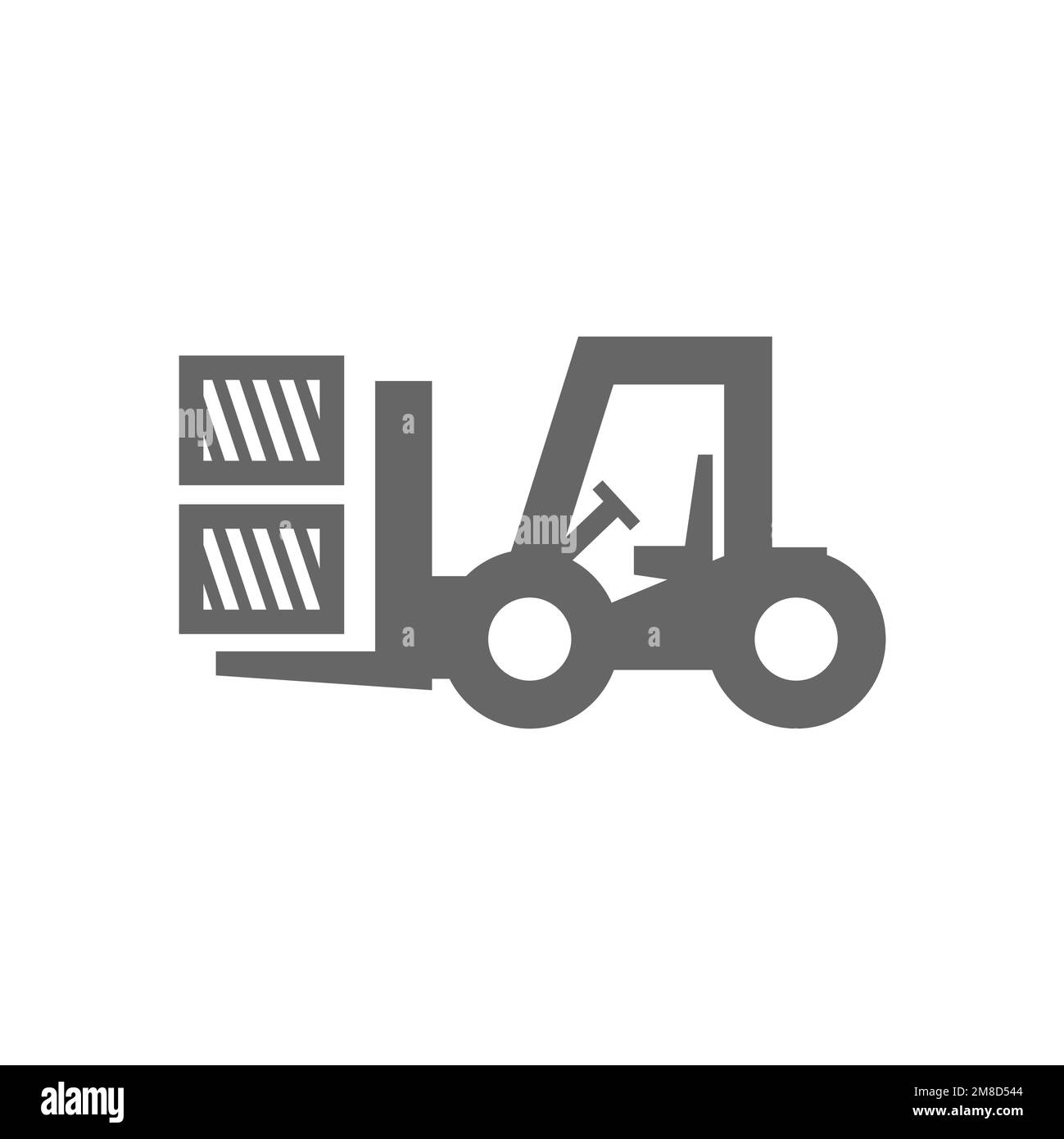 Forklift icons, common graphic resources, vector illustrations Stock ...
