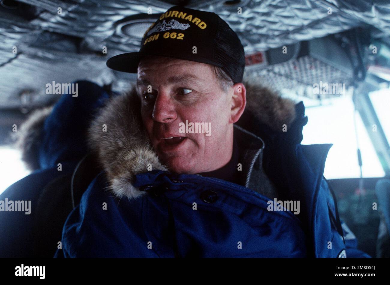 Aboard the nuclear-powered submarines USS GURNARD (SSN 662), Secretary ...