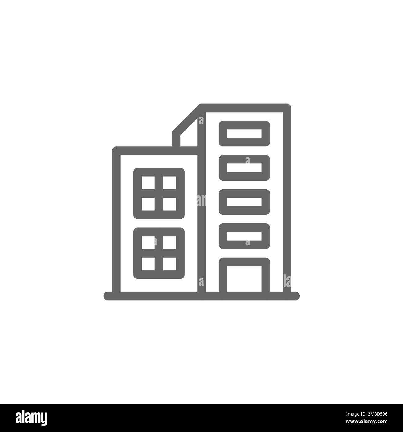 Office building icons, common graphic resources, vector illustrations ...