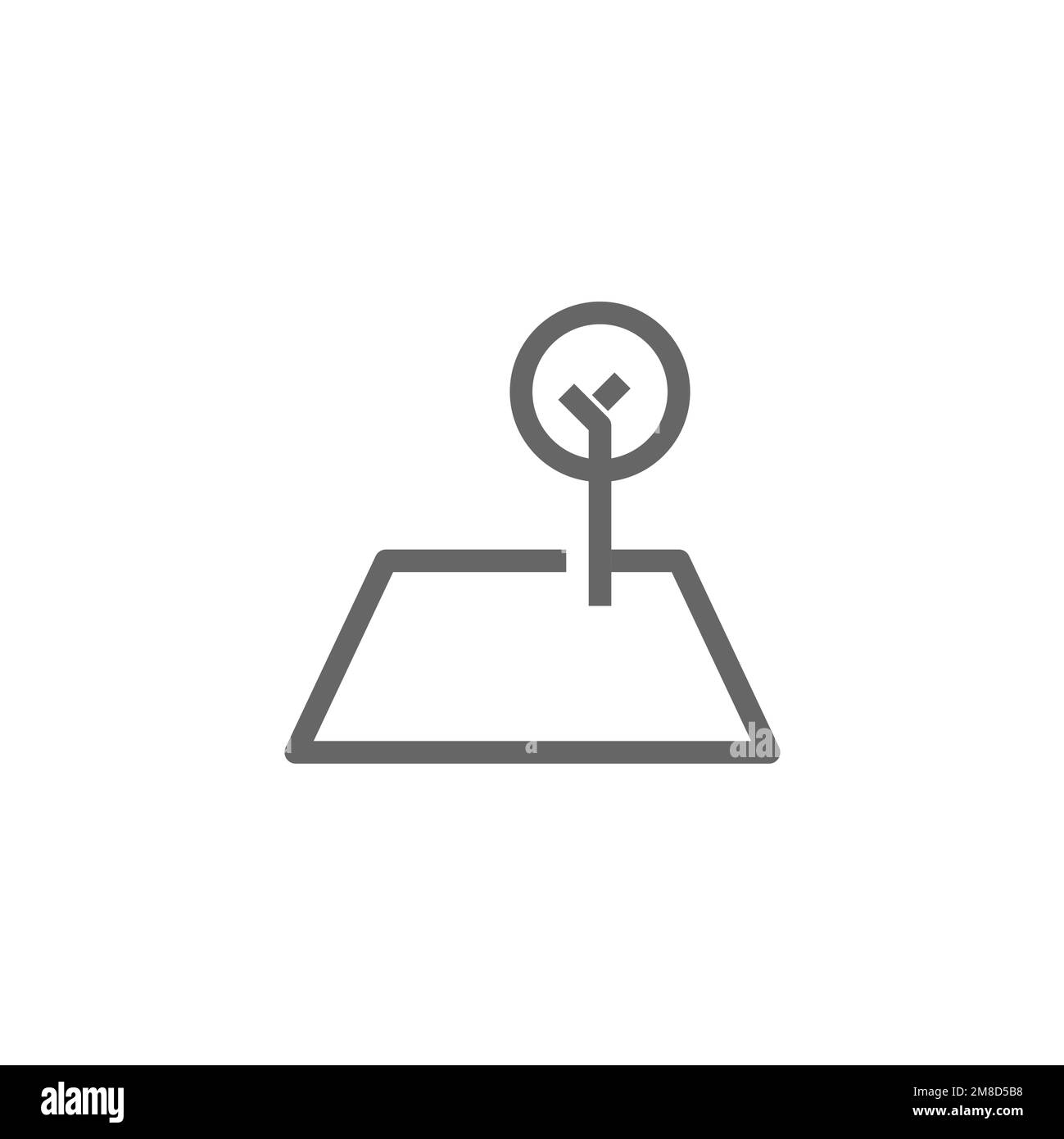 Tree icons on the open ground, common graphic resources, vector ...