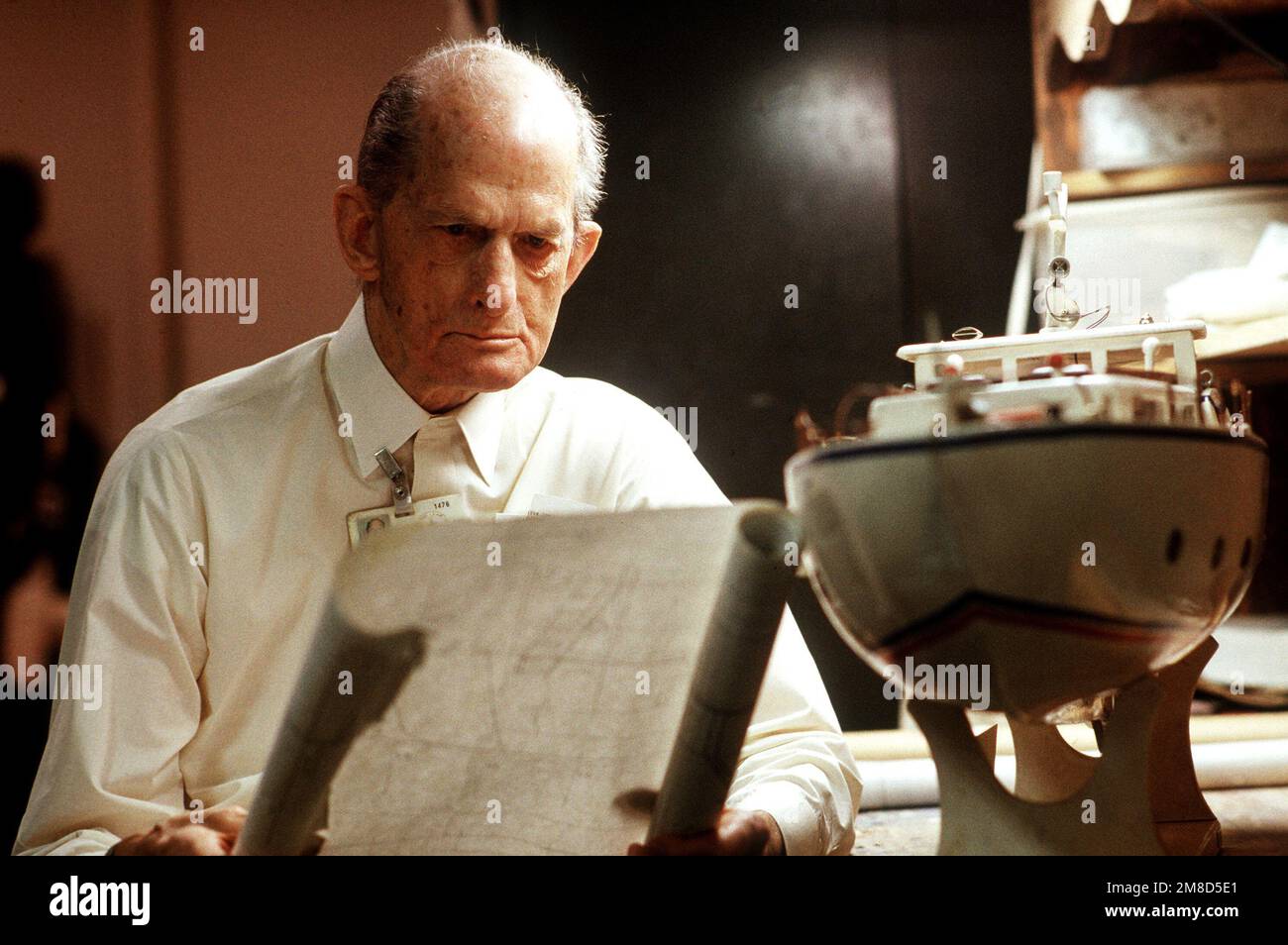 Arnold Perkins, a resident of the US Soldiers' and Airmen's Home, looks ...