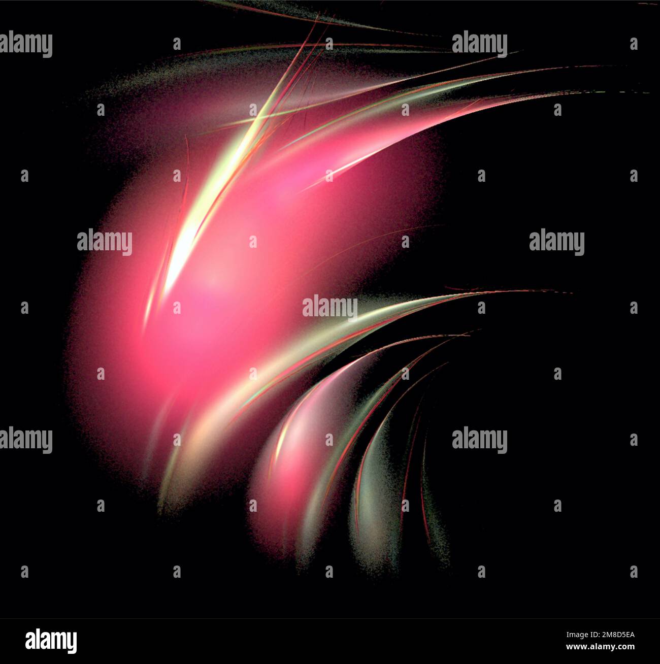 bright pink abstract pattern on black, color digital graphics ...