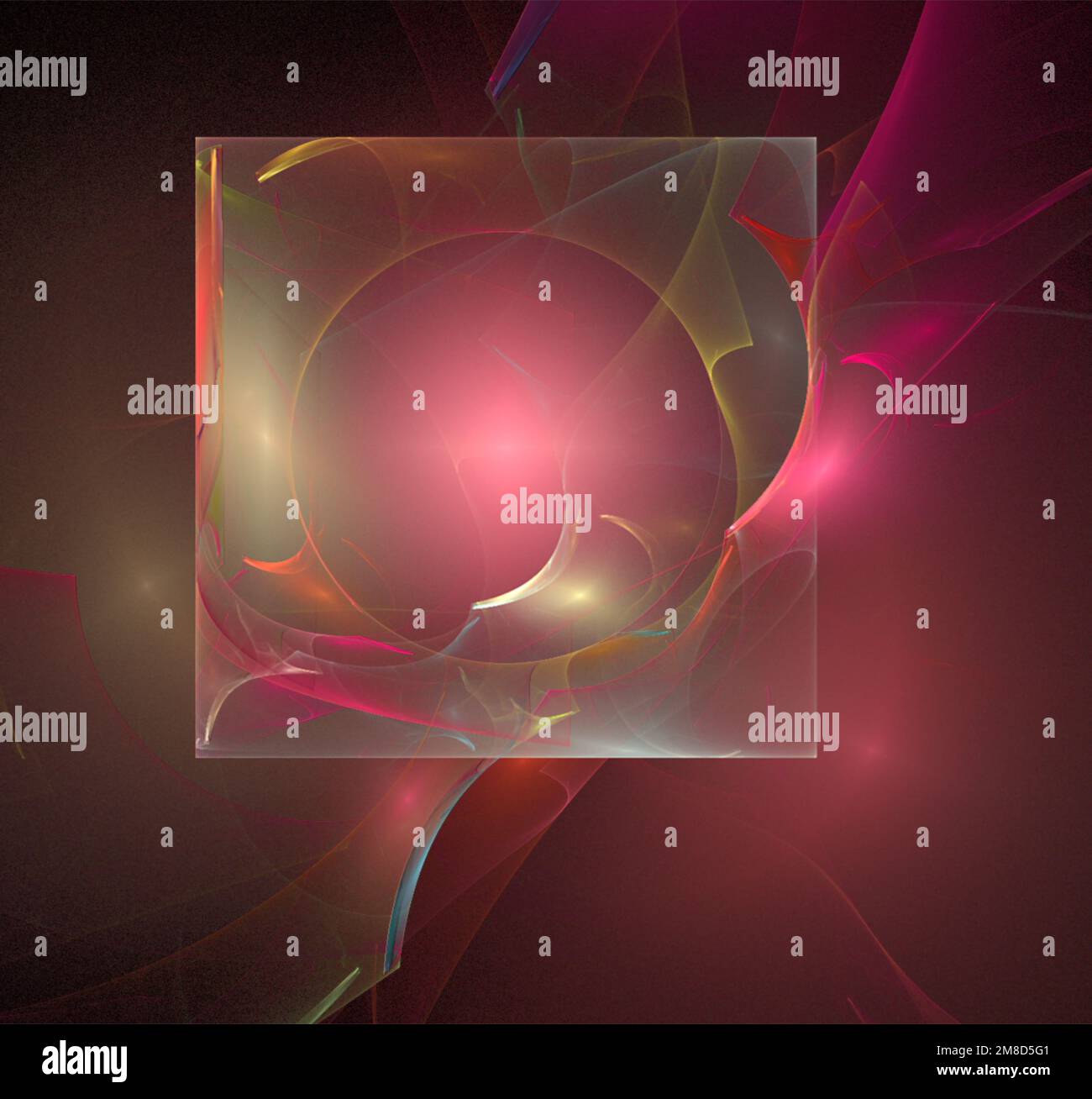 bright red abstract pattern on black, color digital graphics ...