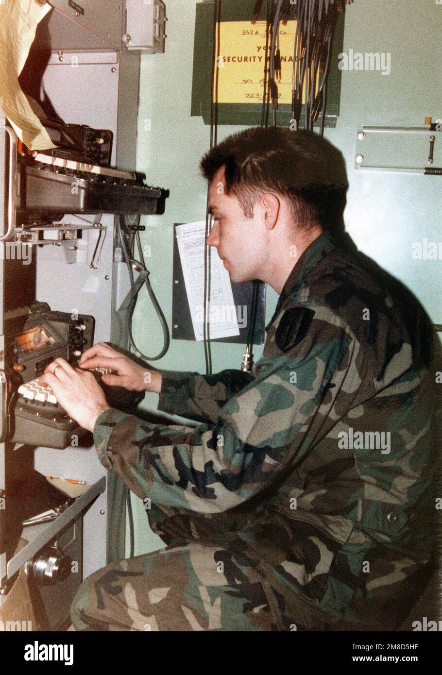 Tango Defense Message System and TECH control.(Exact date unknown ...