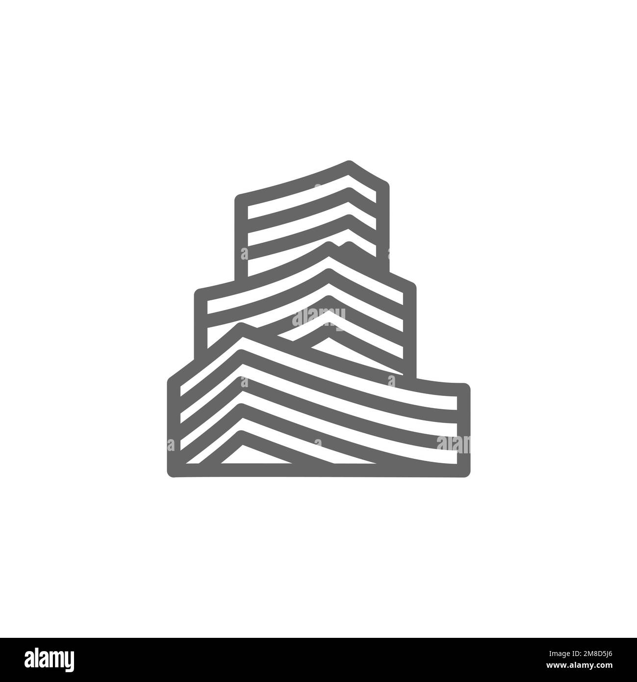 Commercial building icons, common graphic resources, vector ...
