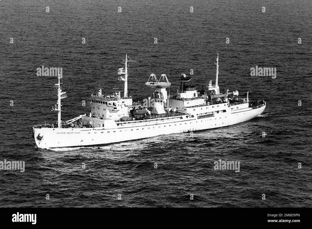 A port view of the Soviet Kosmonaut Pavel Belyayev class space control ...