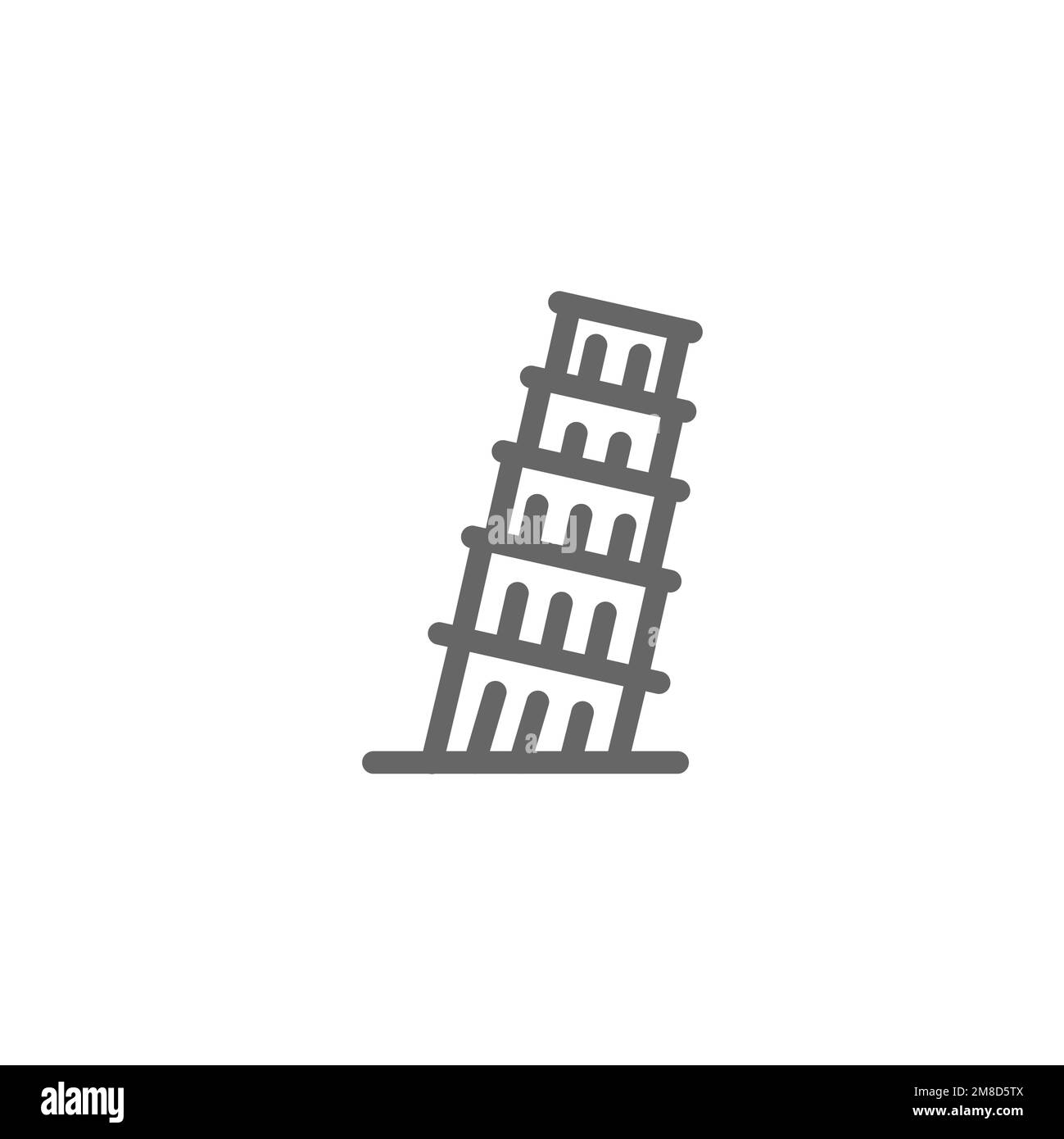 Inclined tower icon, common graphic resources, vector illustration ...