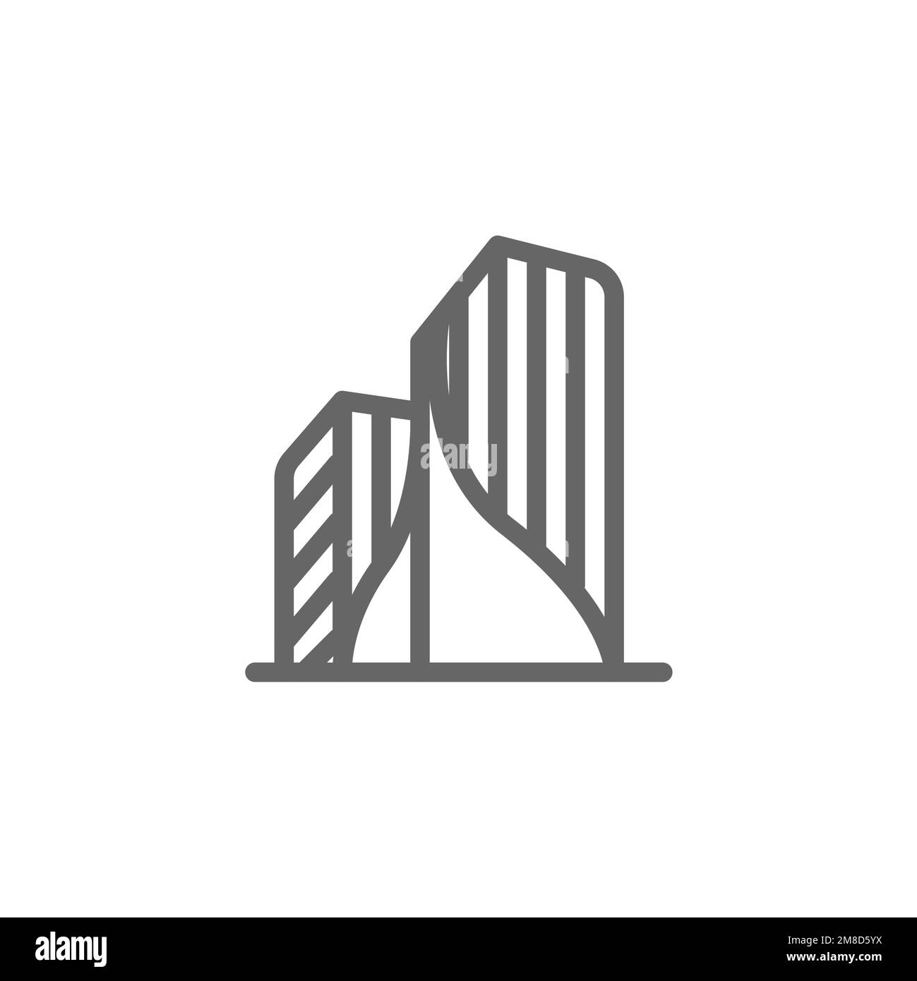 Icons of commercial office buildings, common graphic resources, vector ...