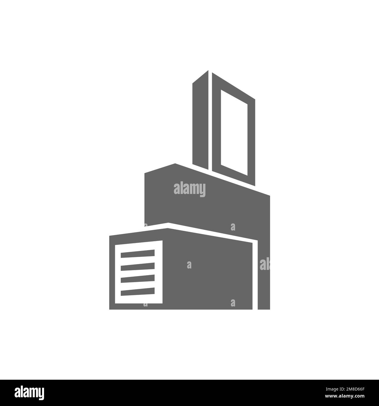 Office building icons, common graphic resources, vector illustrations ...