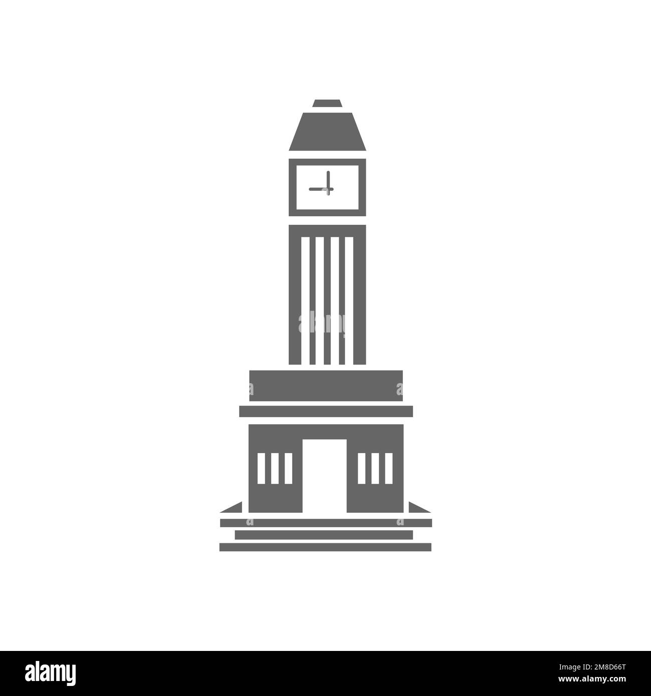 Clock tower icons, common graphic resources, vector illustrations Stock ...