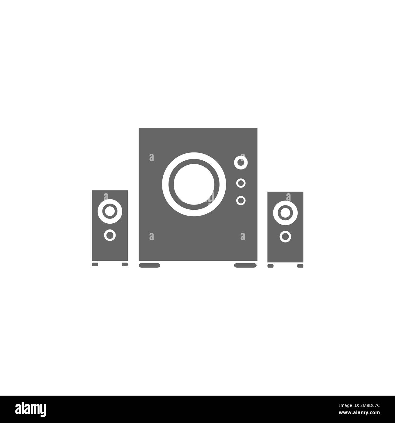 Subwoofer icon, common graphic resources, vector illustration Stock ...