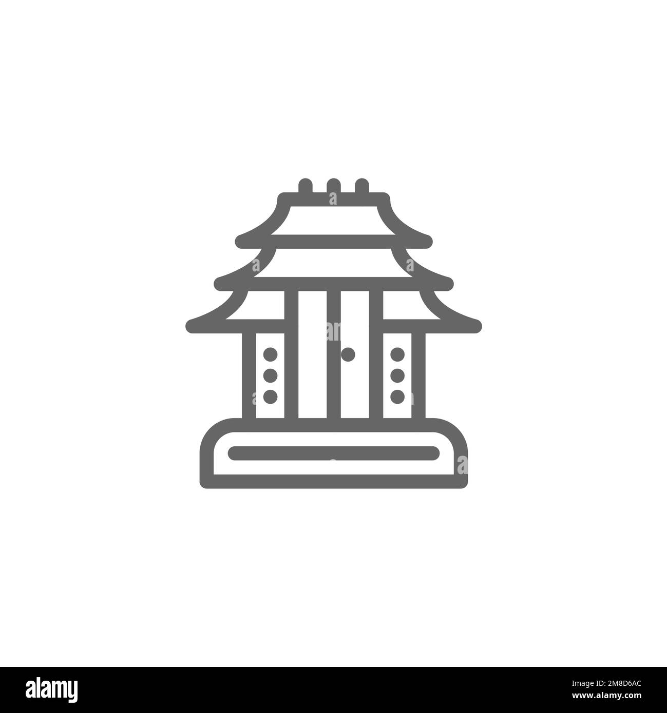 Pavilion icons, common graphic resources, vector illustrations Stock ...