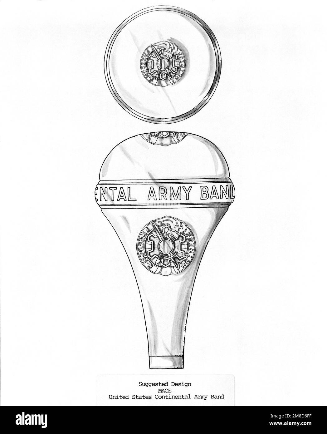 Heraldic Band Regalia: Mace, United States Continental Army Band ...